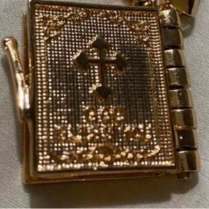 Jewelry | Holy Bible Scripture Testament Gospel Christian Catholic Gold ...